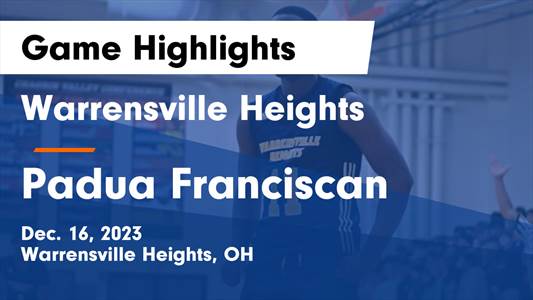 Basketball Game Recap: Padua Franciscan Bruins vs. Warrensville Heights ...