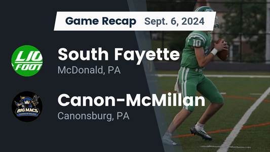Football Recap: Evan Morris Leads Canon-Mcmillan to Victory over Armstrong