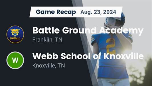Football Recap: Dynamic Duo of Ethan Kellum and Kaedyn Marable Lead Battle Ground Academy to Victory