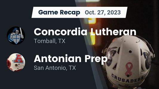 Football Game Recap: Concordia Lutheran Crusaders vs. Antonian Prep Apaches