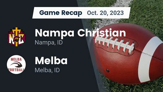 Football Game Recap: Melba Mustangs vs. Nampa Christian Trojans