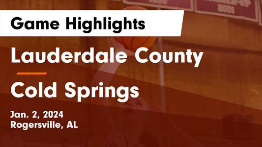 Basketball Game Recap: Cold Springs Eagles vs. Lauderdale County Tigers