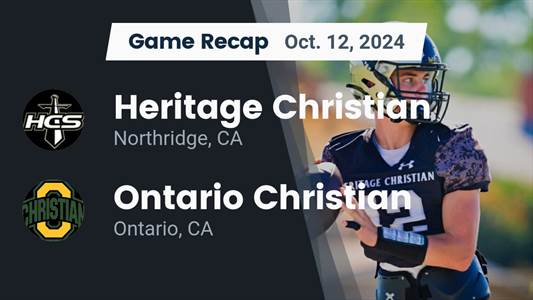 Football Recap: Ontario Christian Triumphant Thanks to a Strong Effort from Zander Lewis