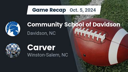 Football Recap: Community School of Davidson Takes Down Mount Pleasant ...