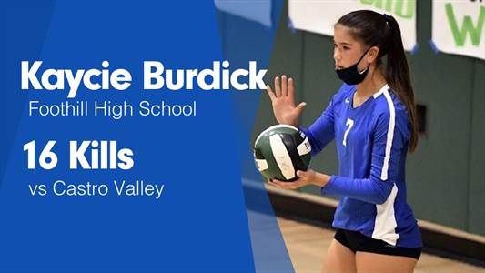 Kaycie Burdick Game Report: @ Castro Valley