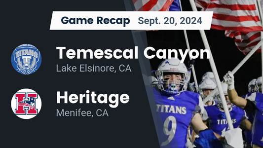 Football Recap: Temescal Canyon Falls Despite Strong Effort from Jordan ...
