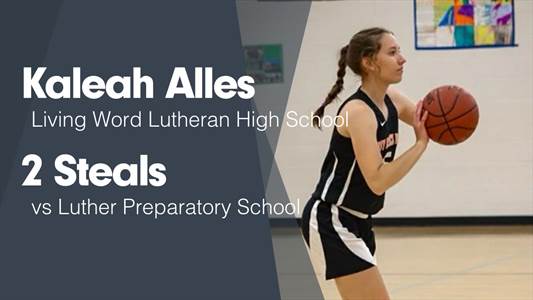 Kaleah Alles Game Report: @ Kenosha Christian Life