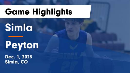 Basketball Game Recap: Peyton Panthers vs. Simla Cubs