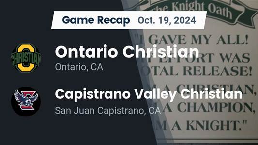 Football Recap: Zander Lewis Leads Ontario Christian to Victory over ...