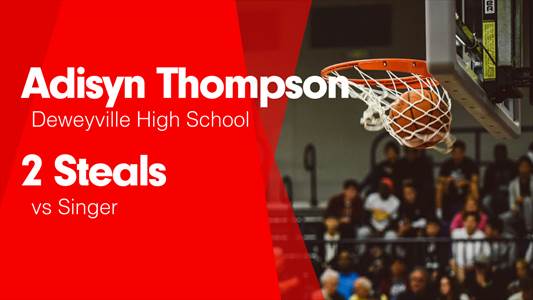 Adisyn Thompson Game Report: vs Kelly Catholic