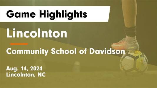 Soccer Game Preview: Community School of Davidson Leaves Home