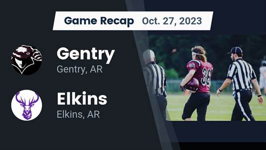 Football Game Recap: Gentry Pioneers vs. Elkins Elks