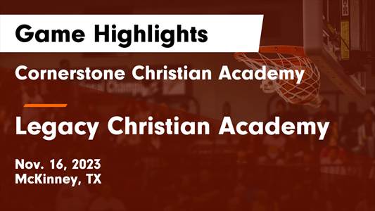 Basketball Game Recap: Cornerstone Christian Academy Warriors vs. Garland Christian Academy ...