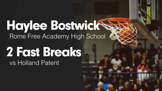 Haylee Bostwick Game Report: @ New Hartford