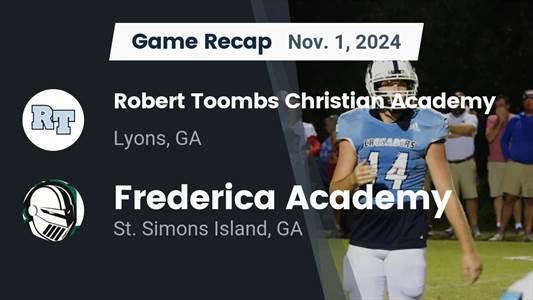 Football Recap: Robert Toombs Christian Academy Comes Up Short