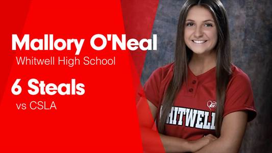 Mallory O'Neal Game Report: vs Sale Creek