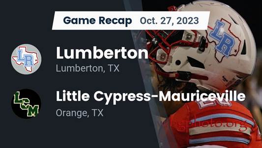 Football Game Recap: Little Cypress-Mauriceville Bears vs. Lumberton ...