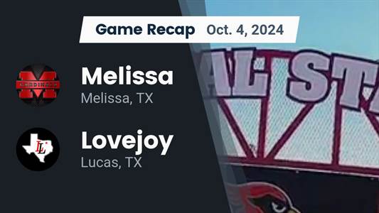 Football Recap: Melissa's Loss Ends Three-Game Winning Streak at Home