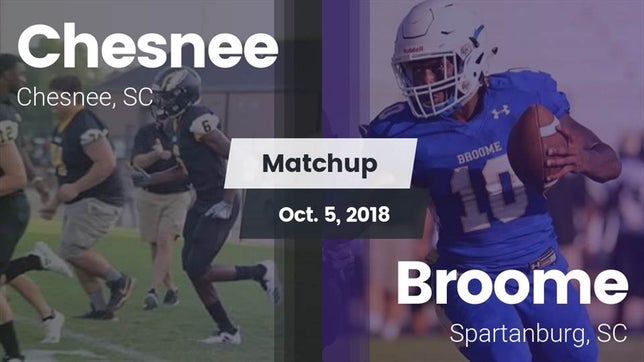 Football Game Recap: Broome vs. Chesnee