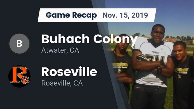 Football Game Recap: Buhach Colony vs. Placer