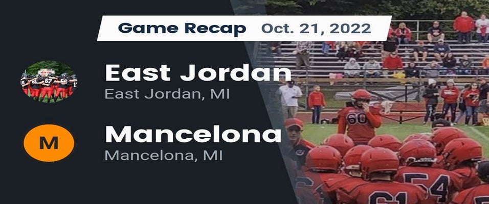 East Jordan vs Mancelona | Football | 10/21/2022