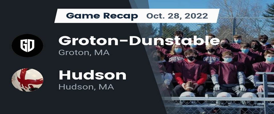 Groton-Dunstable vs Hudson | Football | 10/28/2022
