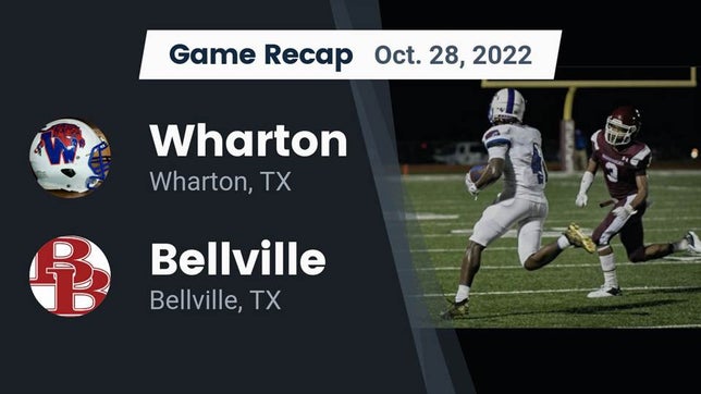 Football Game Preview: Bellville Brahmas vs. Wharton Tigers