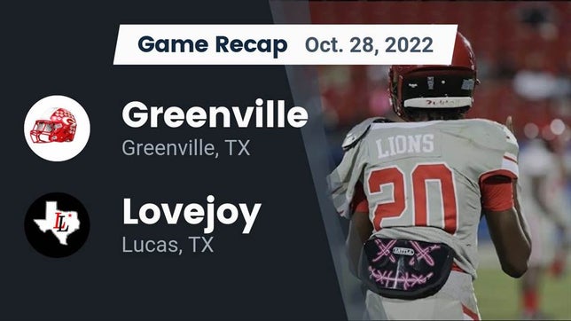 Football Game Preview: Lovejoy Leopards vs. Greenville Lions