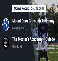 Central Florida Christian Academy vs Mount Dora Christian Academy ...