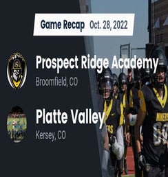 Prospect Ridge Academy vs Timnath | Football | 9/8/2022