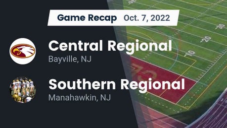 Central Regional vs Toms River South | Football | 10/28/2022