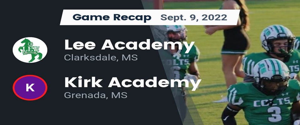 Kirk Academy vs Lee Academy | Football | 9/9/2022