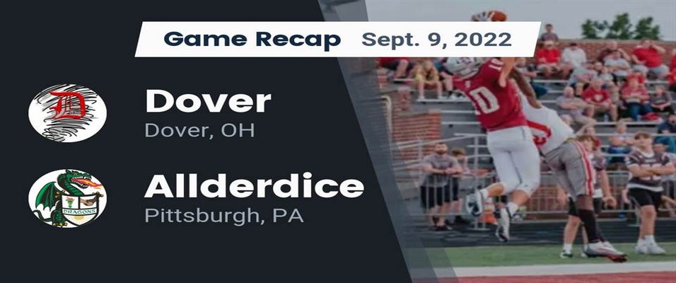 Taylor Allderdice vs Dover | Football | 9/9/2022