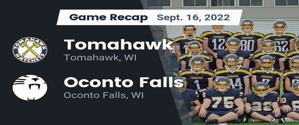 Oconto Falls vs Tomahawk | Football | 9/16/2022