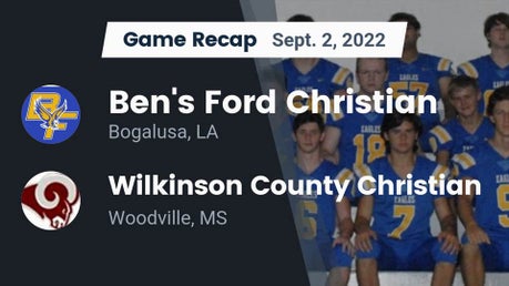 Ben's Ford Christian vs Kemper Academy | Football | 10/14/2022