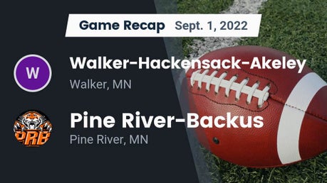 Walker-Hackensack-Akeley vs Fosston | Football | 9/30/2022