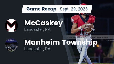 Manheim Township vs J.P. McCaskey | Football | 9/29/2023