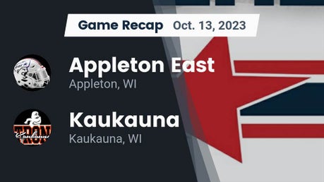 Appleton West vs Appleton East | Football | 8/25/2023