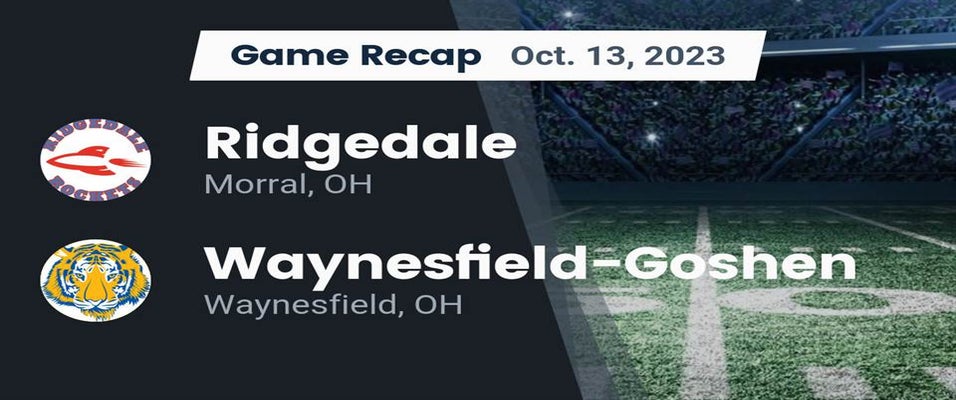Waynesfield-Goshen vs Ridgedale | Football | 10/13/2023