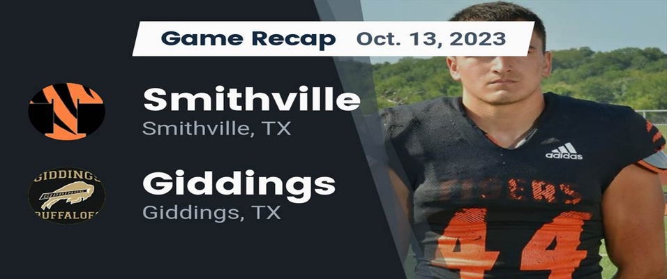 Smithville vs Giddings | Football | 10/13/2023