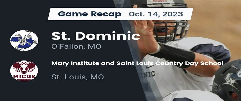 St. Dominic vs MICDS | Football | 10/14/2023