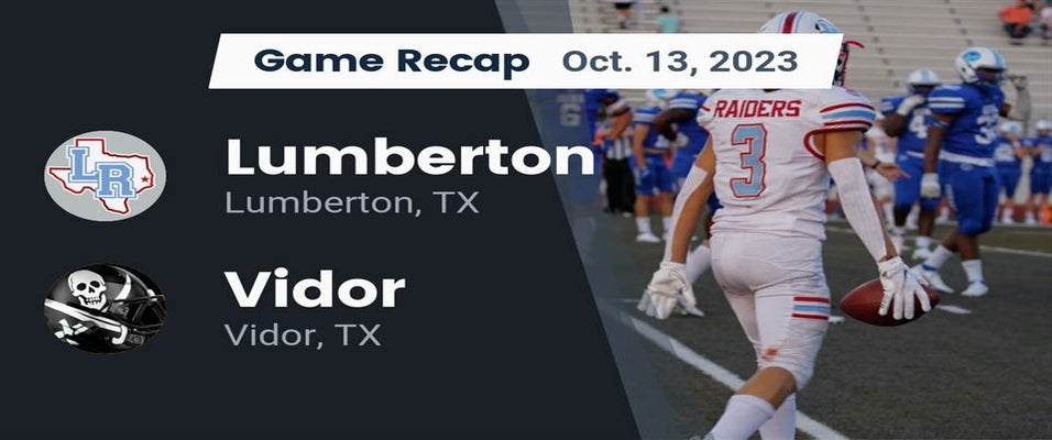 Lumberton vs Vidor | Football | 10/13/2023
