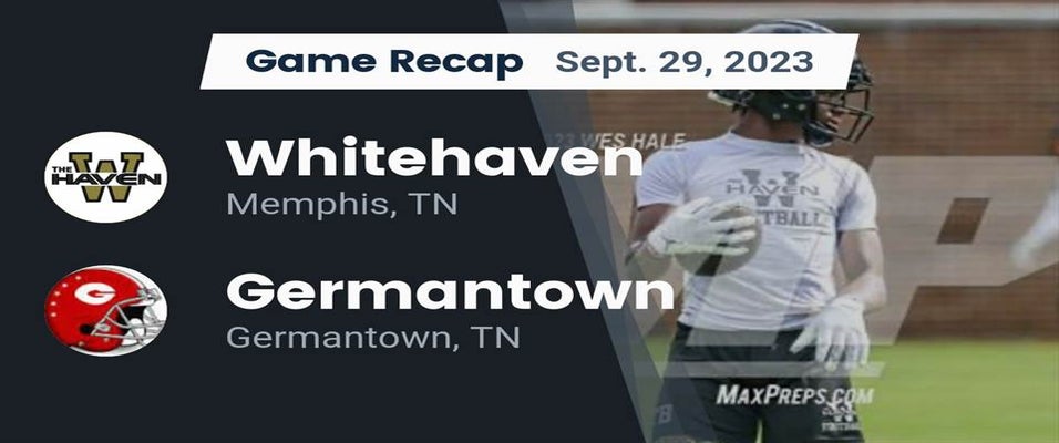 Germantown vs Whitehaven | Football | 9/29/2023