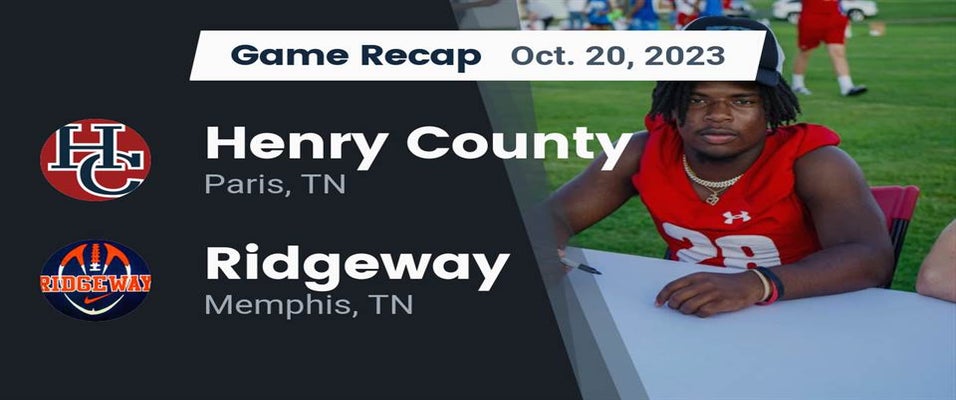 Ridgeway vs Henry County | Football | 10/20/2023