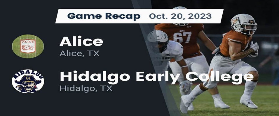 Alice vs Hidalgo | Football | 10/20/2023
