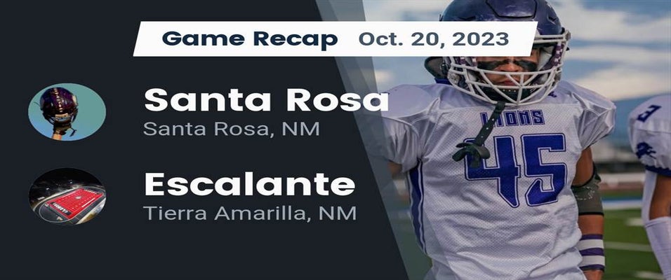 Santa Rosa vs Escalante | Football | 10/20/2023