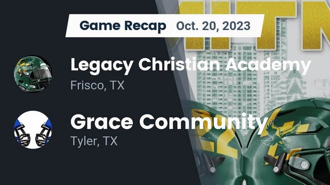Football Game Recap: Grace Community Cougars vs. Legacy Christian ...