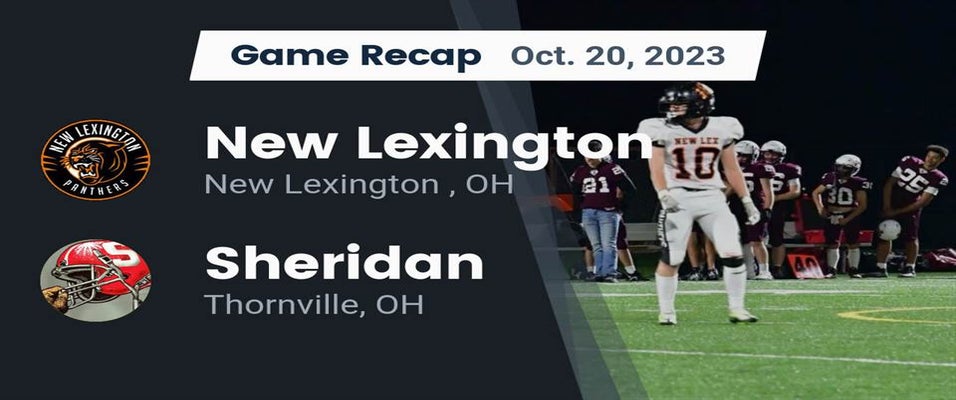 Sheridan vs New Lexington | Football | 10/20/2023