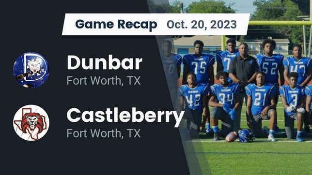 Football Game Recap: Castleberry Lions vs. Dunbar Wildcats