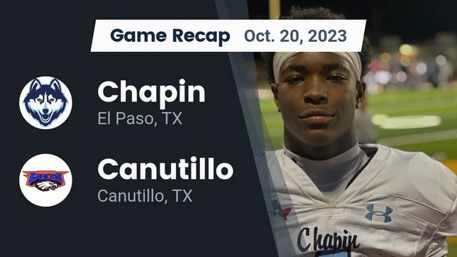 Football Game Recap: Palo Duro Dons vs. Canutillo Eagles